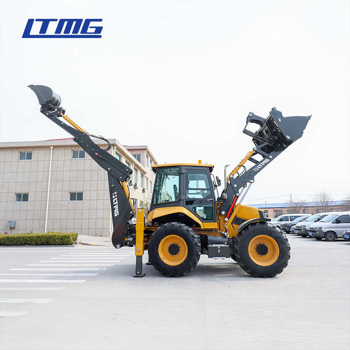 LTMG Front End Loader Excavator Wheeled 4WD Retroexcavadora 2.5 Ton 388H Backhoe Loader with H ...