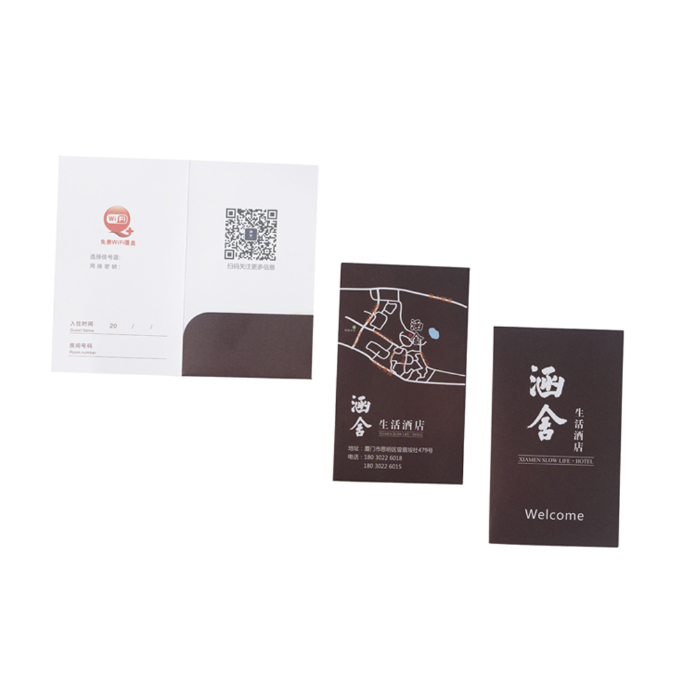 Zuoluo Hotel Key Card Envelops Printing - Customizable