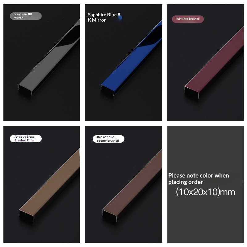 Modern Stainless Steel U-Channel Decorative Trim for Wall Tile, Ceiling ...