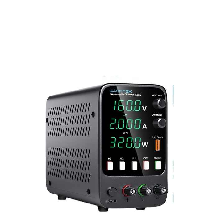 WANPTEK Adjustable Voltage Lab DC Power Supply 30V 10A 60V 5A Bench Power Source for Phone ...