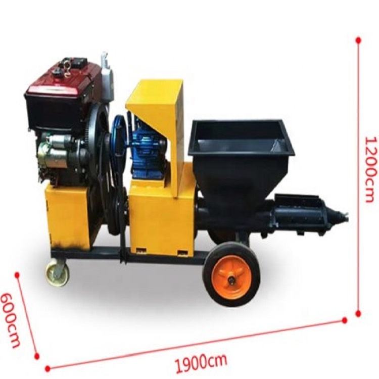 Diesel Engine & Motor Cement Sprayer Machine with Pump 12HP 60L Hopper ...