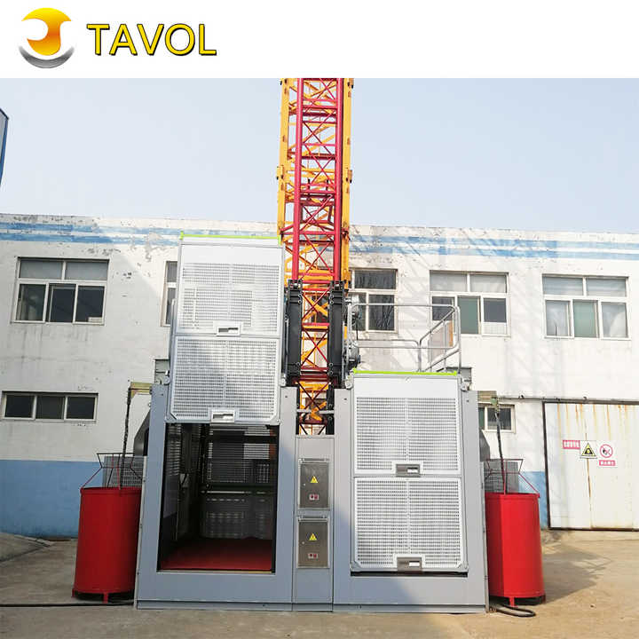 Construction Rack and Pinion Elevator Sc200/200 0-40m/Min Speed ...