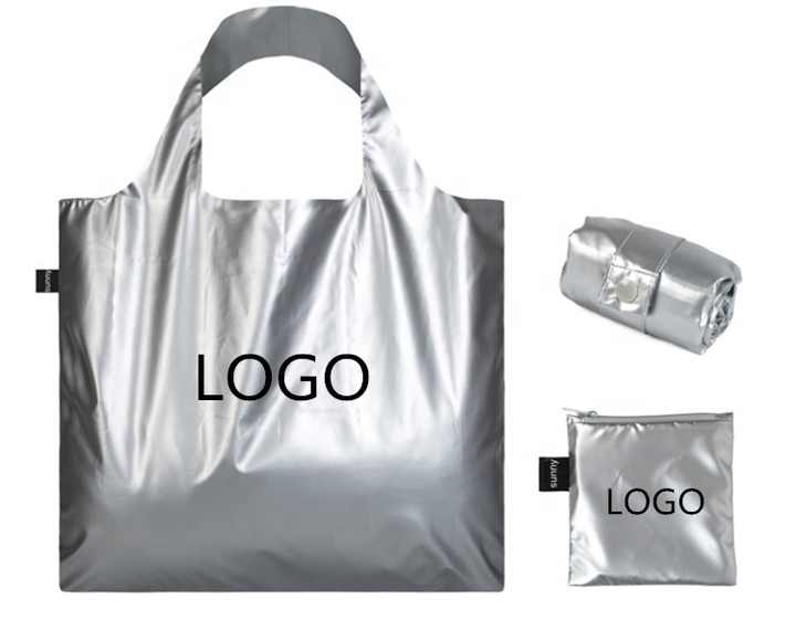 LOQI Creative Durable Eco Friendly Foldable Metallic Shopping Bag