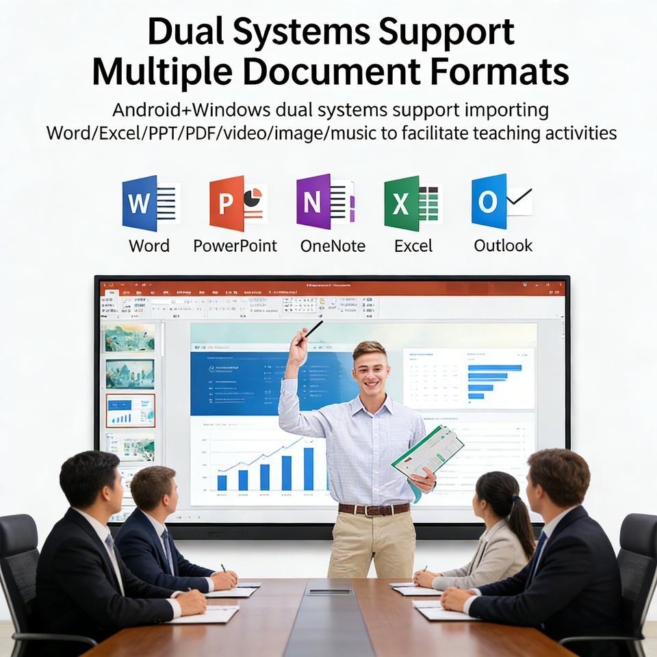 Interactive 4K LED LCD Panel Smart Board Electronic Touch Screen ...