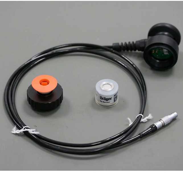 Original Drager 8606055 Oxygen Sensor Housing Holder With Cable