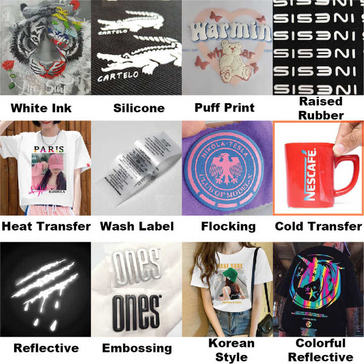 Men's Fashion Pattern Heat Transfer Sticker Custom Size for T-Shirts ...