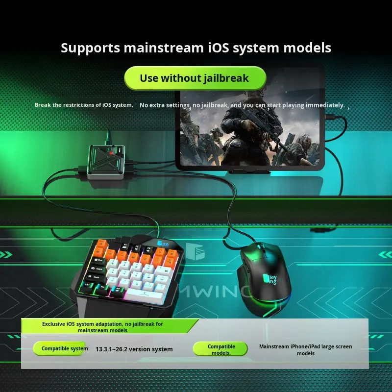 Jia Ying Gamwing Xuanji 2 Wired for IOS - Keyboard Mouse Converter
