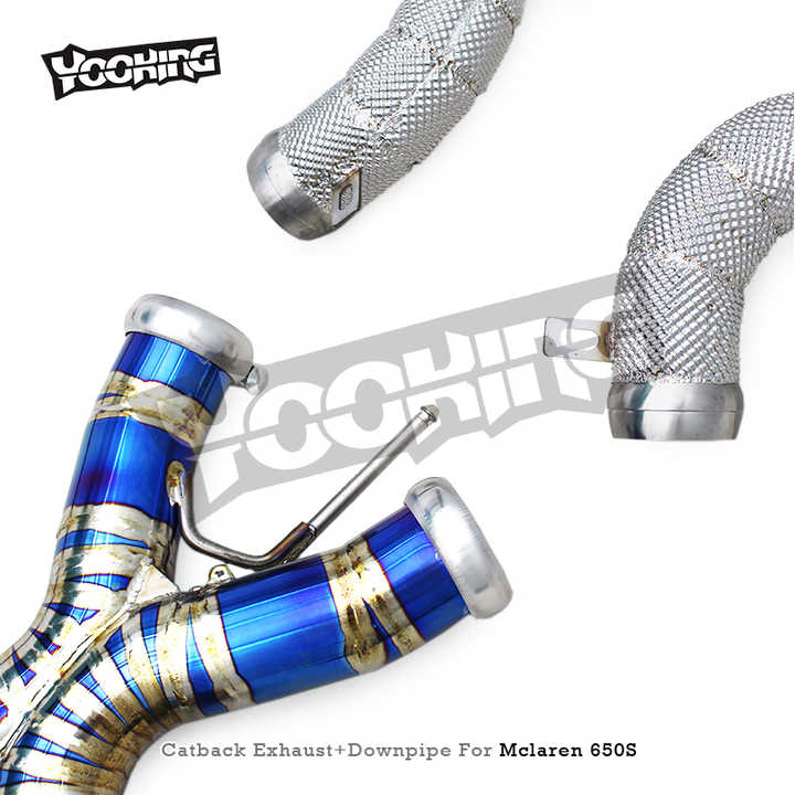 Factory Straight Exhaust Pipe Downpipe Free Flow Pipes for Mclaren 650S ...
