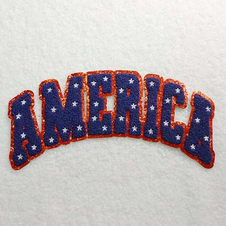 Wholesale Embroidery Usa Independence Day United States Logo Patch Iron ...