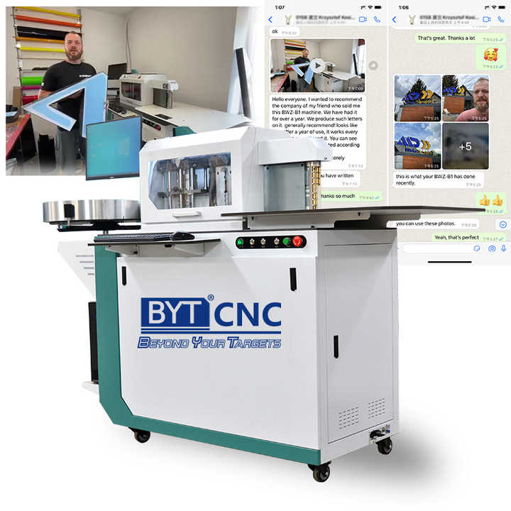 BYTCNC Channel Letter Bender - Precision 3D Signage Machine