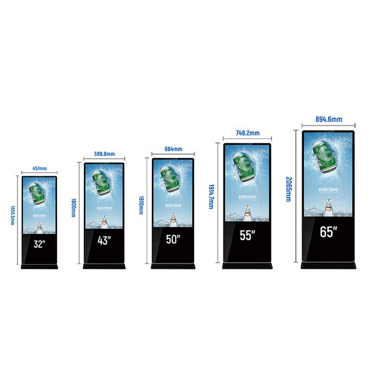 2K 4K 32 - 65 Inch Vertical Digital Billboards Signage Display Video ...