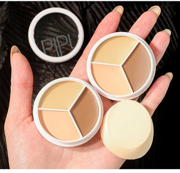 PIPL 3-Color Concealer Concealer Palette Cover Spots Acne-Scars Dry ...