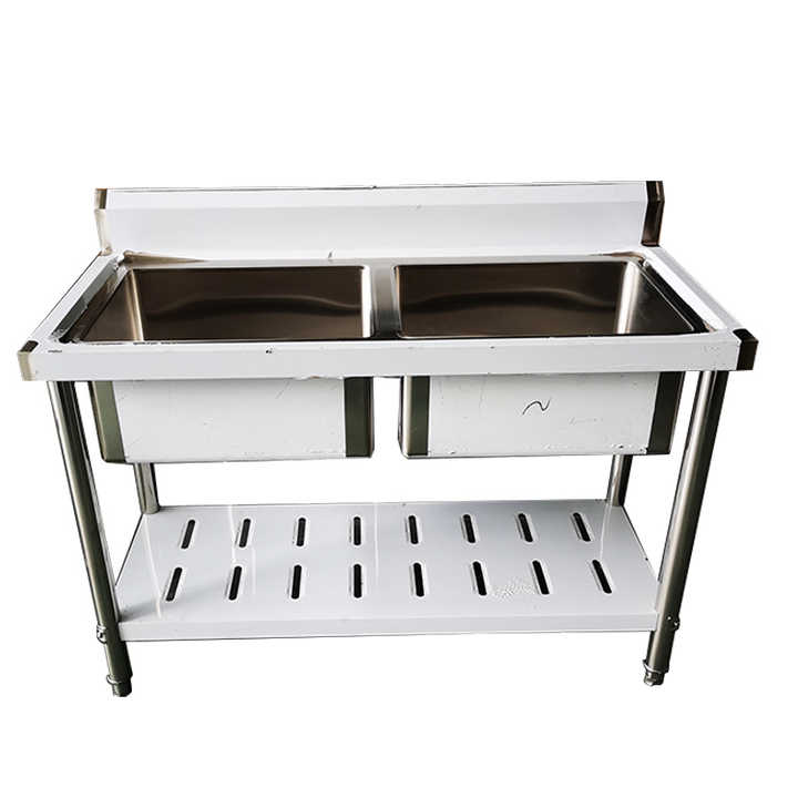 Stainless Steel Sink Restaurant Double Kitchen Sink Single Bowl Washing ...
