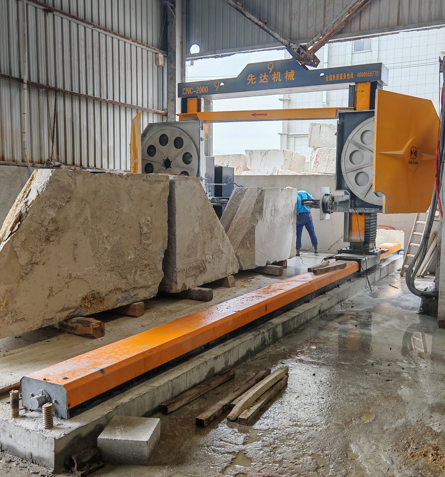 Xianda Gantry Movable CNC Wire Saw Machine for Granite Stone Cutting ...