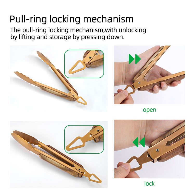 Extra-long 16 Inch Stainless Steel Kitchen Tongs Rose Gold Cooking ...