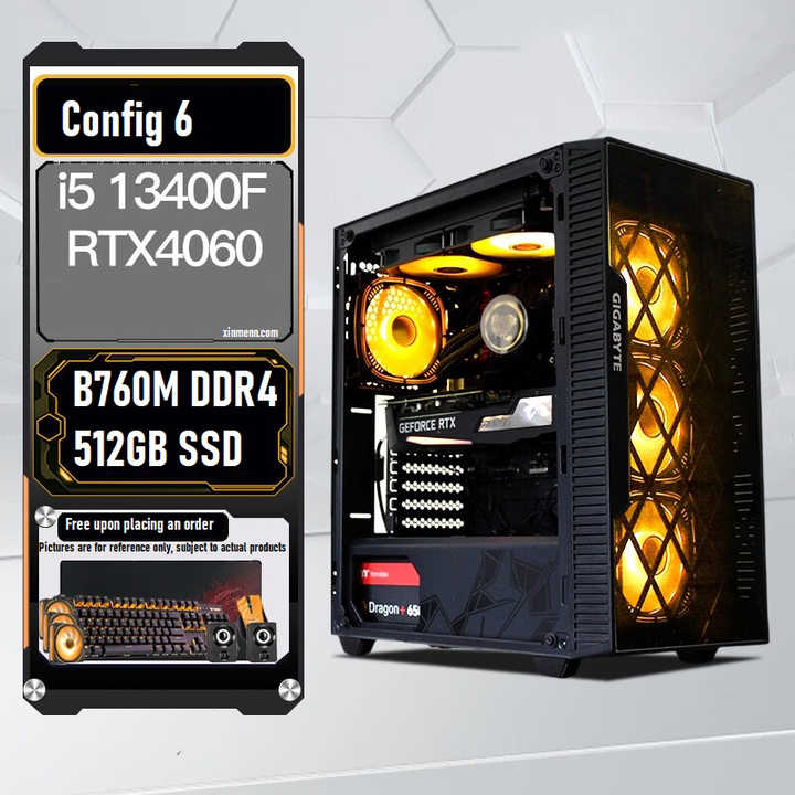 Gaming Computers with I5 10400F, 12400F, 13400F Processors