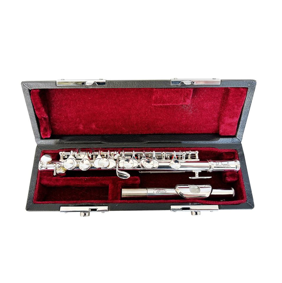 SEASOUND Nickel Piccolo Flute JYPC202N, 16 Holes, Wood Body, Leather ...