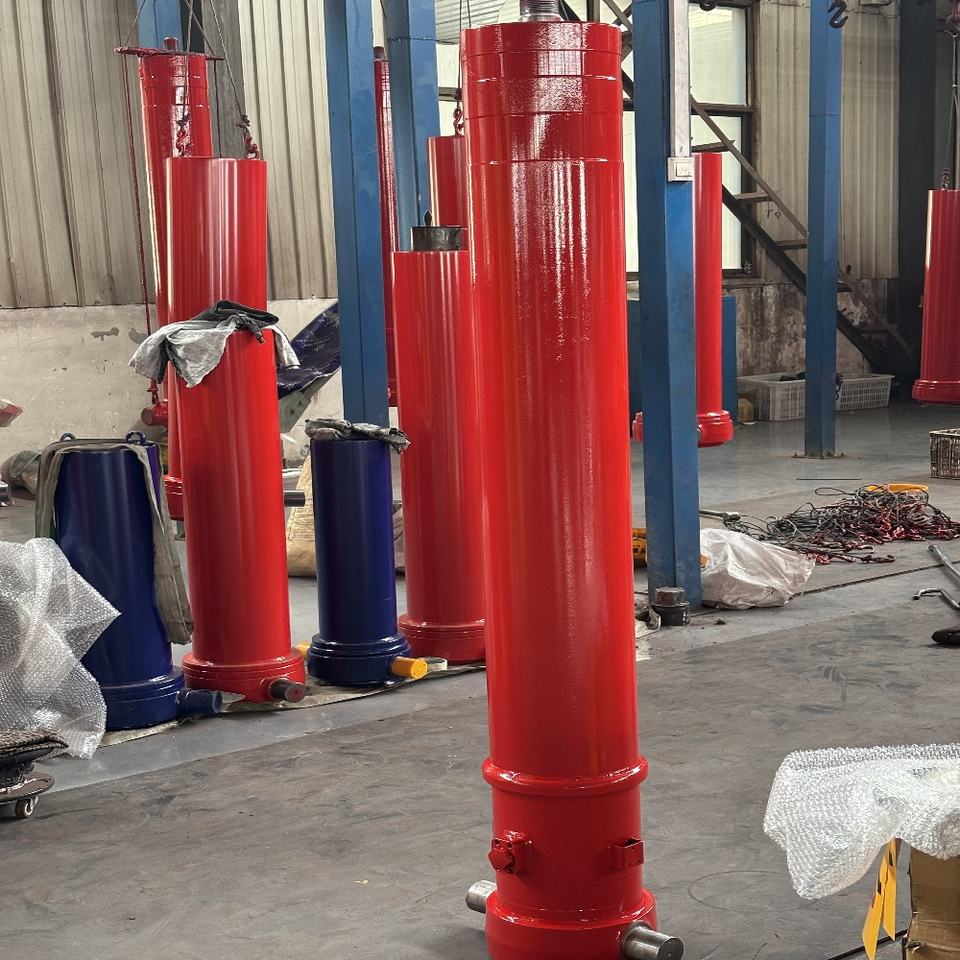 Dump Truck Hydraulic Cylinder Rolled Seamless Barrel Low Wear Durable ...