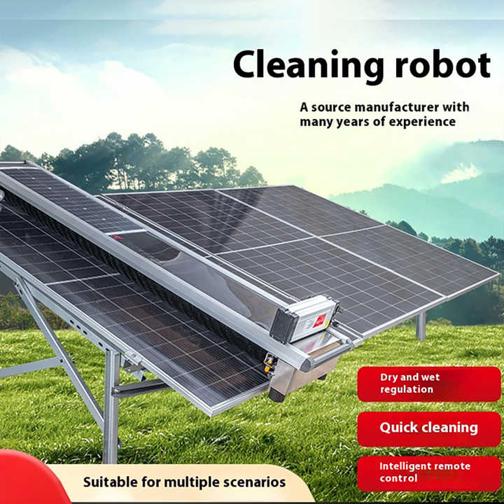 Large Hanging Power Station Photovoltaic Panel Cleaning Robot Rail ...
