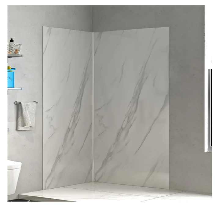 Waterproof PVC Marble Effect 3mm Shower Board UV Coated Sheet for ...