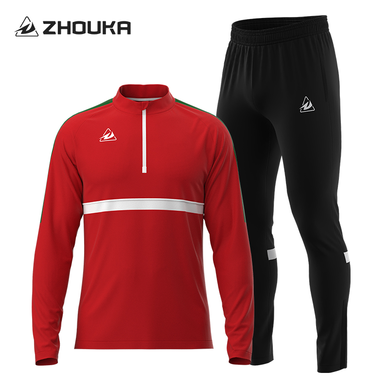 Custom Polyester Football Tracksuits Design Your Own Training Tracksuit ...
