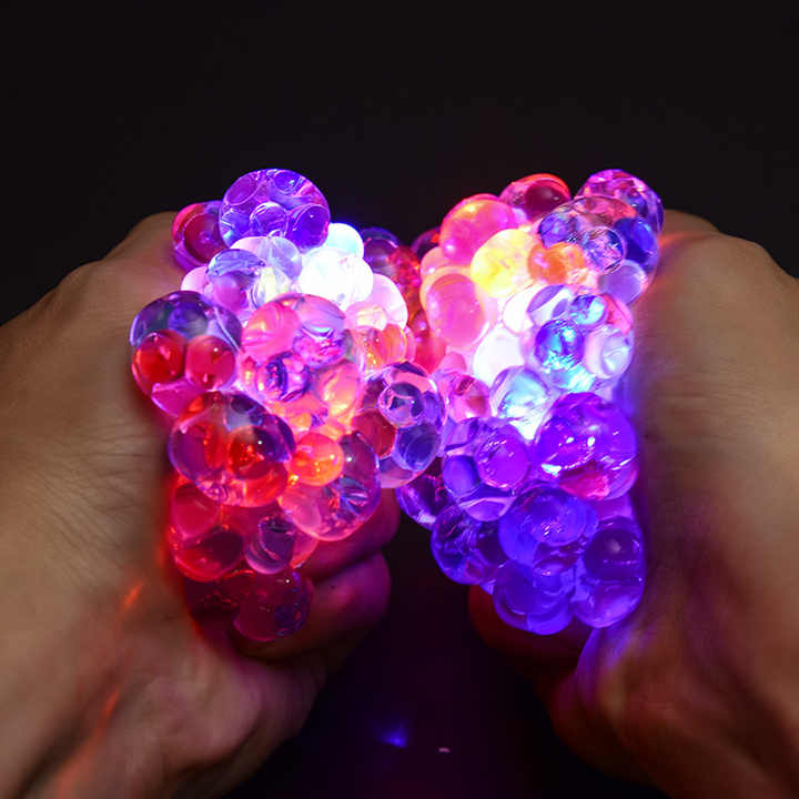 Light up Grape Stress Ball - Fun & Relief in Every Hand