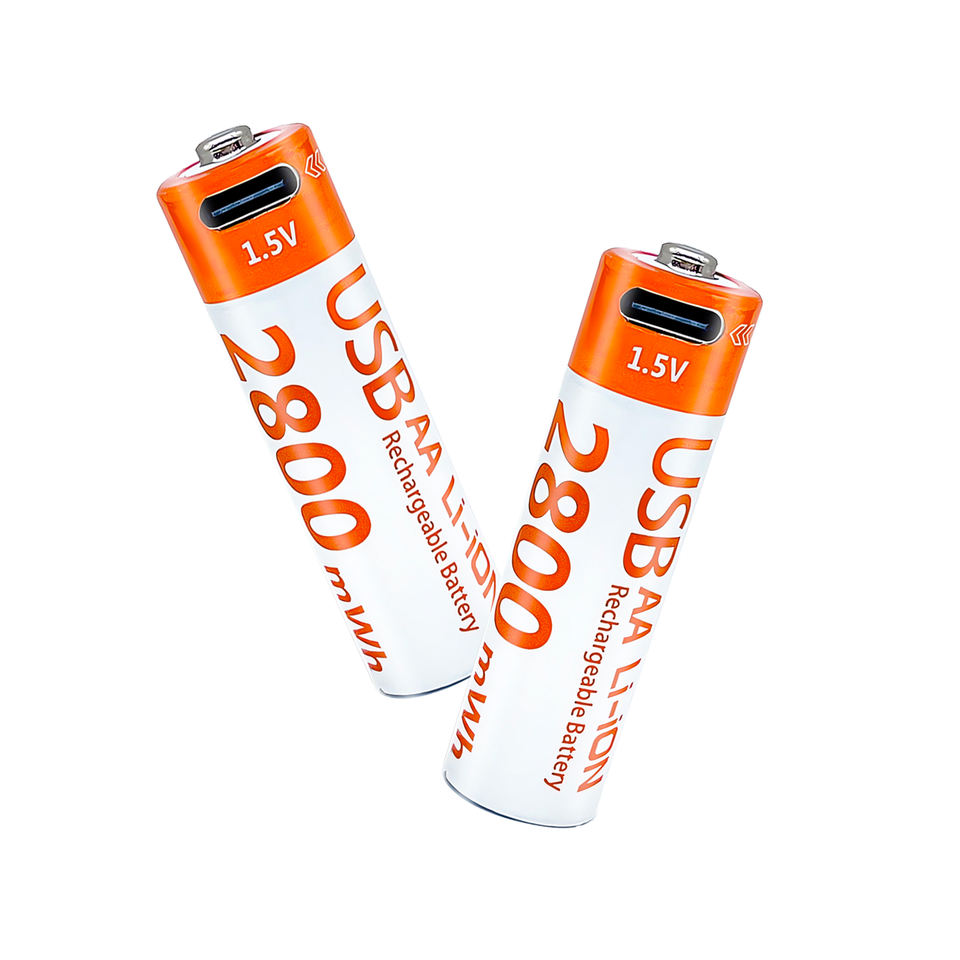 2800mAH AA Typc-C Charging for Smart Lock Remote Control Toys USB ...