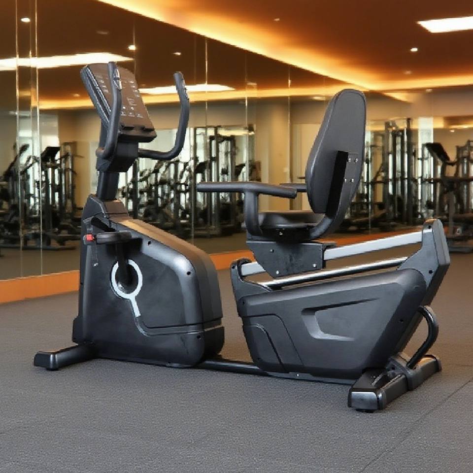 BM Recumbent Exercise Bike - Ergonomic Backrest Fitness Equipment for ...