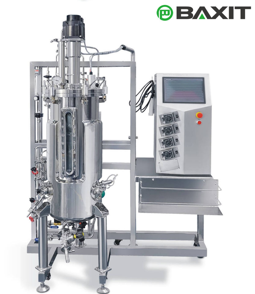 30L Sterile Stainless Steel Fermentation Tank & Bioreactor LCD/PLC ...