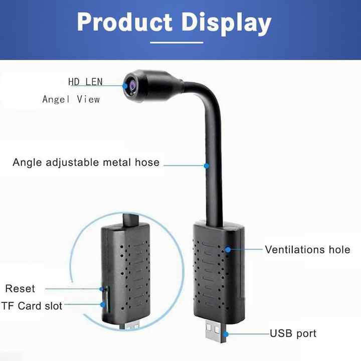 QZT USB Wifi Camera - Mini HD 1080P with Night Vision