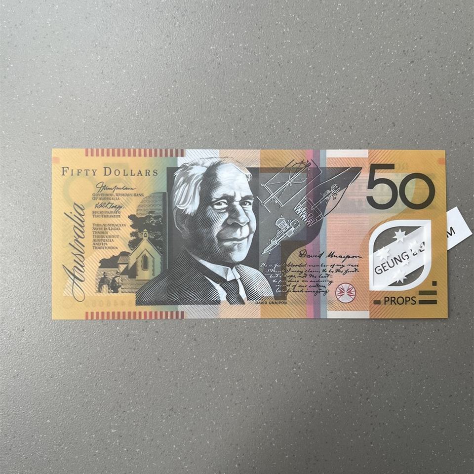 Ultra-Thin Polymer Dollar Prop Banknote 20 50 100 Australian Currency ...