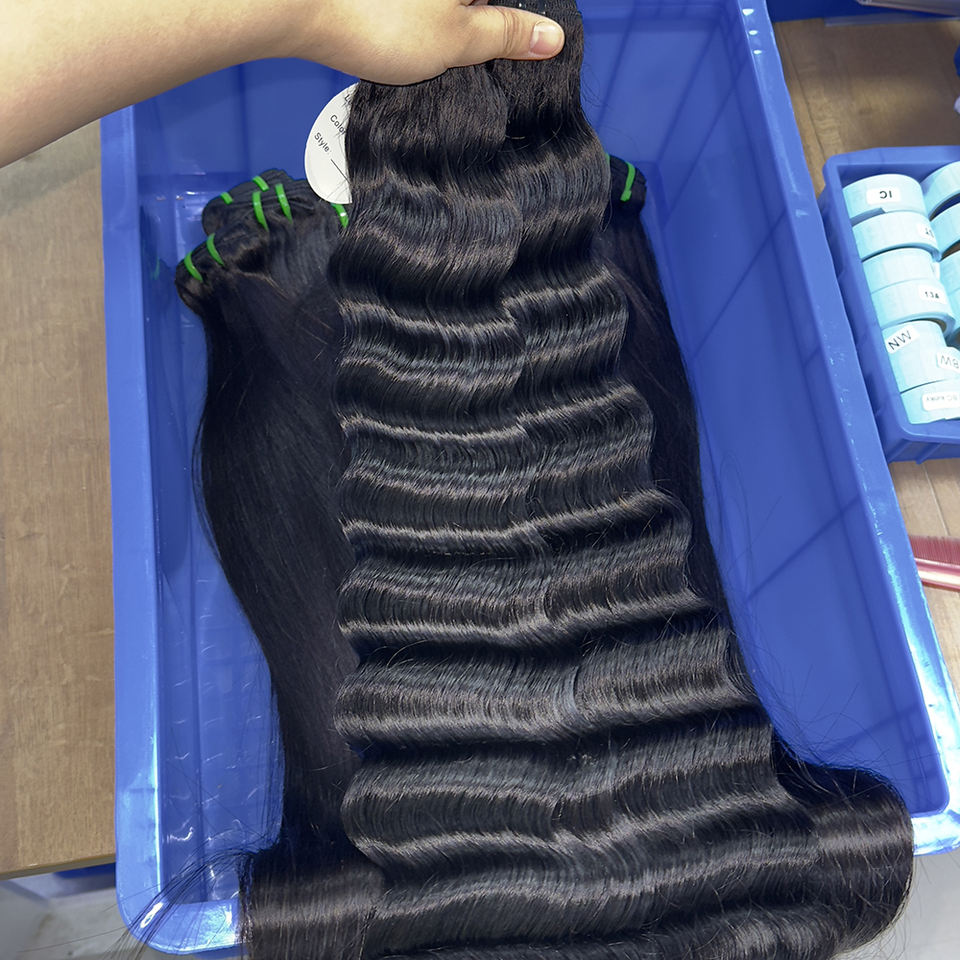 Cambodian Best Quality Raw Human Hair Straight Body Wave Burmese Curly ...
