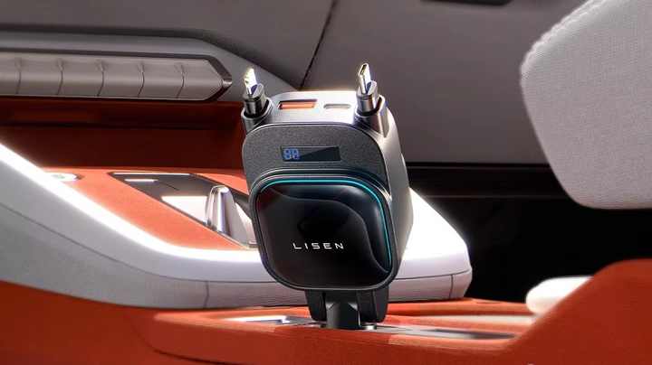 LISEN 4 in 1 Retractable Car Charger - Fast Charging Solutions