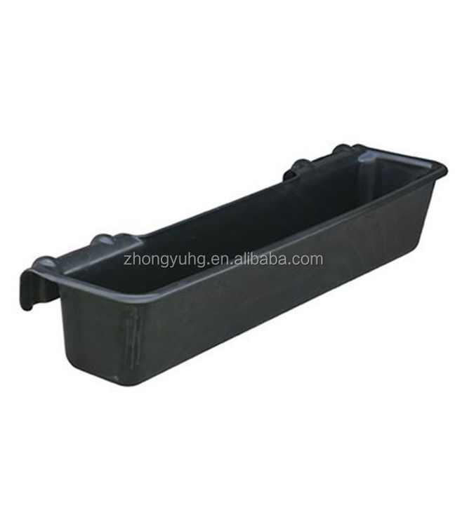 52 QT Large Plastic Horse Feeding Trough - Durable & Food Grade