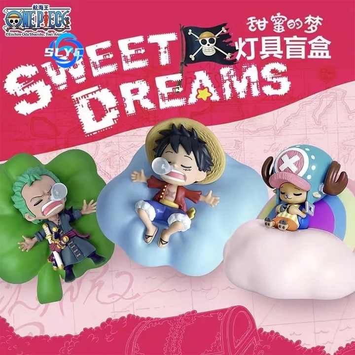 Original One Pieced Blind Box Luffy Zoro Nami Sanji & Chopper Night ...