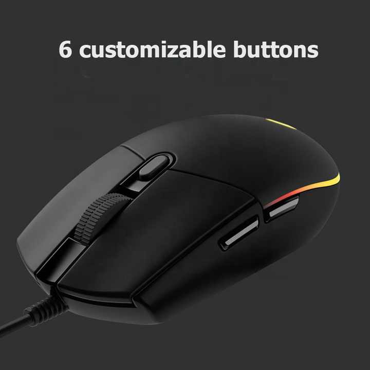 Wholesale Logitech G102 LIGHTSYNC Gaming Mouse 8000DPI RGB Wired Optical Mouse Original Logitech ...