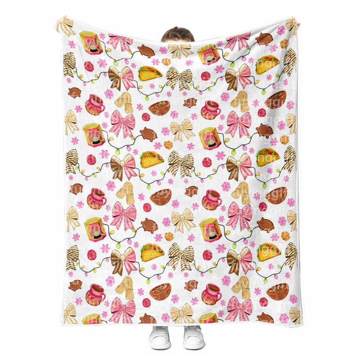 New Custom Mexican Talavera Princess Latina Girl Baby Blanket Concha ...