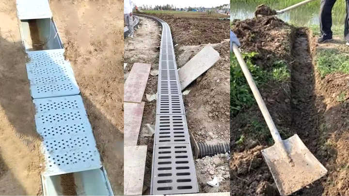 U Type Fiberglass Sewer Gutter Drainage Channel Rain Water Drainage ...