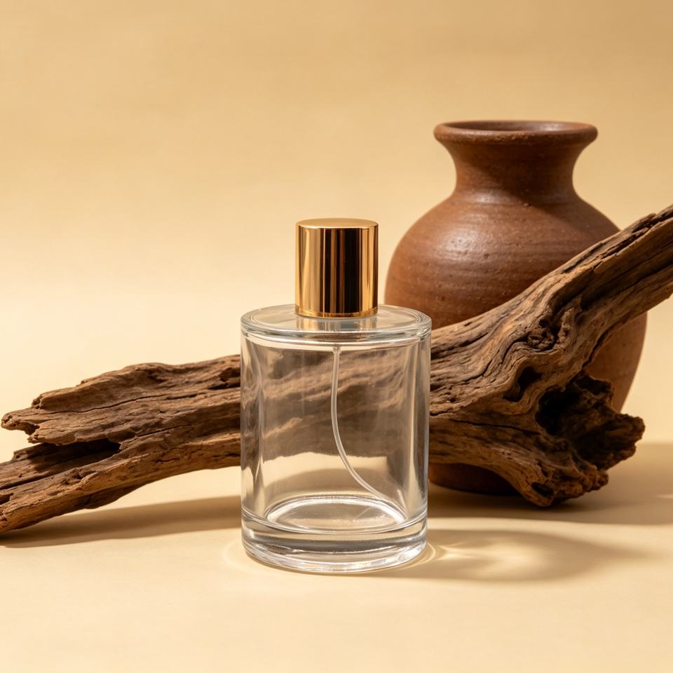 Print logo Round Perfume Oil Bottles Cosmetic clear Perfume Glass ...