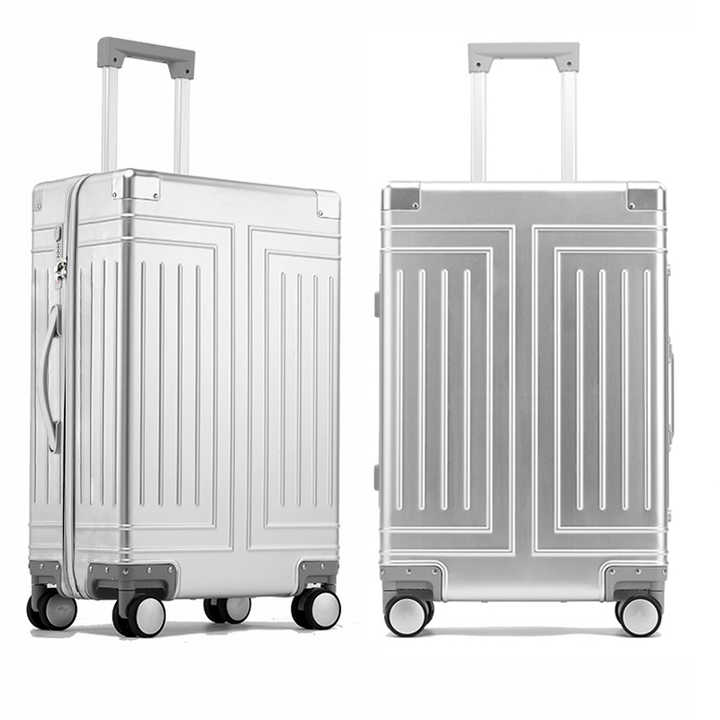 Classic Modern Aluminum Suitcase - Ideal for Business Travel