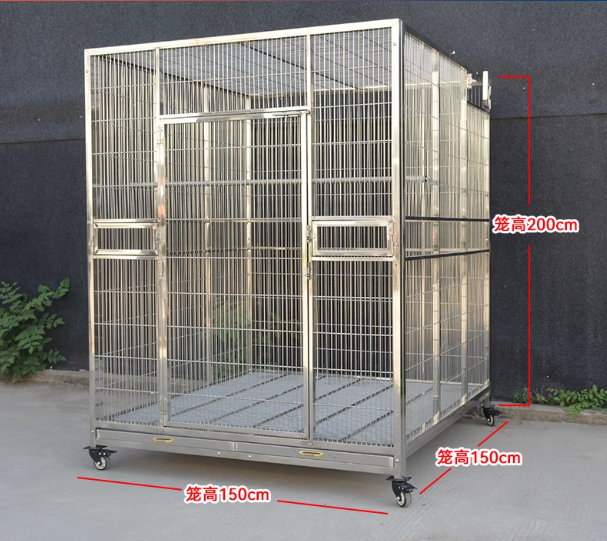 Solid Stainless Steel Birdcage, Indoor Home Use Square Large Birdcage ...