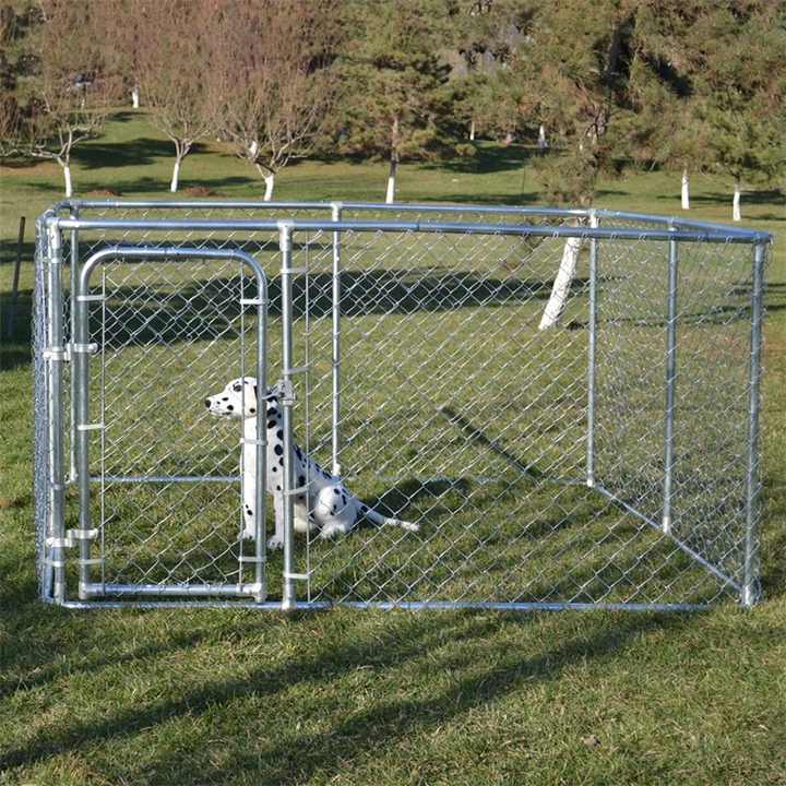 Cheap Large Chain Link Dog Cage Backyard Kennels Chain Link Dog Run ...