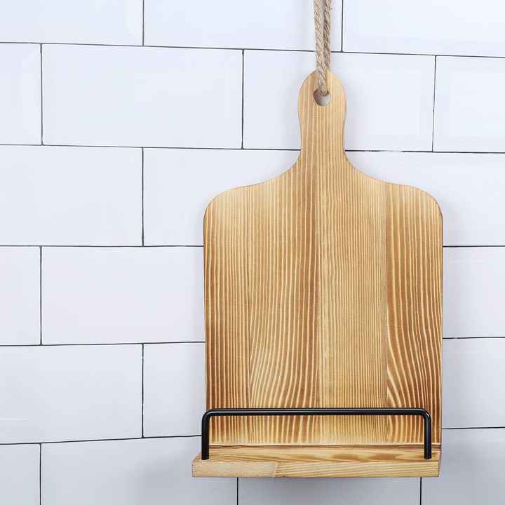 White Cookbook Stand for Kitchen Counter Adjustable Recipe Book Holder ...