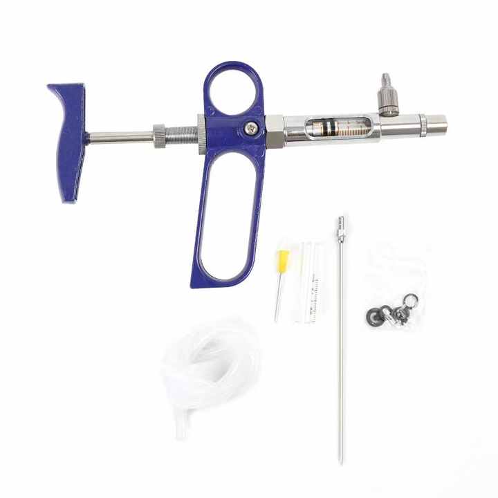 B Type Gun Continuous Vaccine Syringe for Veterinary Use 2ml Adjustable ...