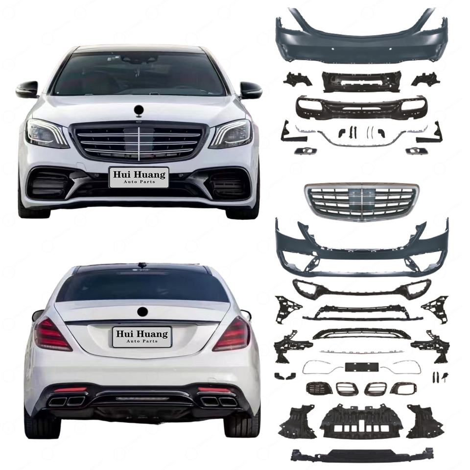 Complete Set Bumpers Body Kit for Mercedes Benz S Class W222 2014-2017 ...