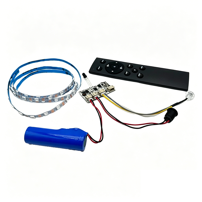 Wholesale DIY RGB LED Strip Light Kit Rechargeable 18650 Battery ...