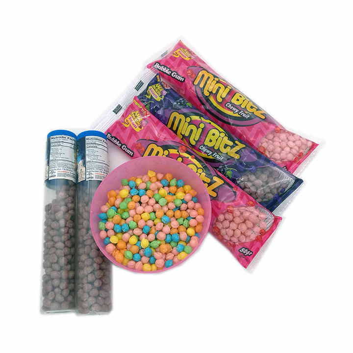 HACCP Certified Mini Bite Hard Chewy Candy - Fruity Flavors