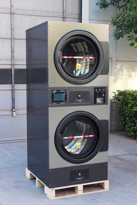Commercial Coin-Operated Double Deck Dryer 20kg for Laundry