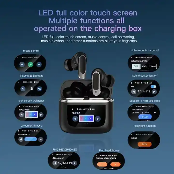 2025 Original ANC TWS Wireless Earbuds - 40 Hours Working Time