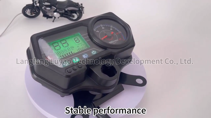 Modified Motorcycle Dashboard 12v Liquid Crystal Display Adjustable ...